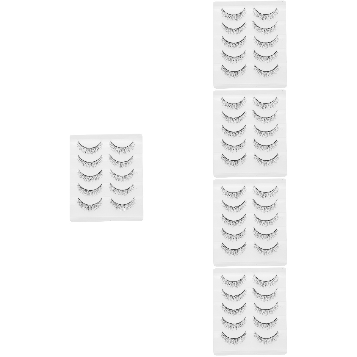 Short False Eyelashes 25 Pairs Makeup Fake Spoolies Chemical Women ...