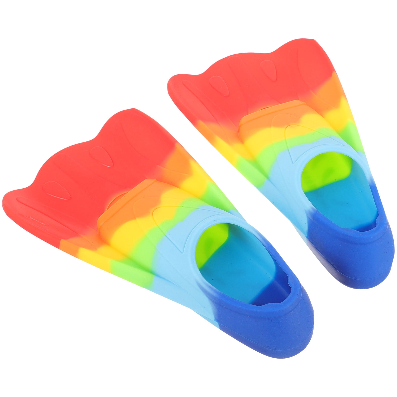 Moluckfu Snorkeling Fins for Kids Silicone Design 1 Pair - Walmart.com