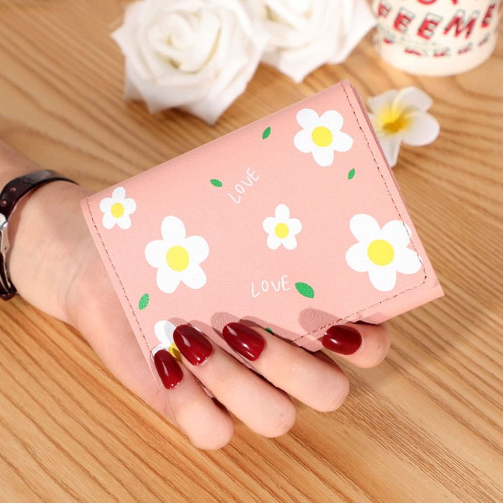 Short Folding Pouch Bag Small Hasp Coin Purse Girl Wallet Card Holder ...
