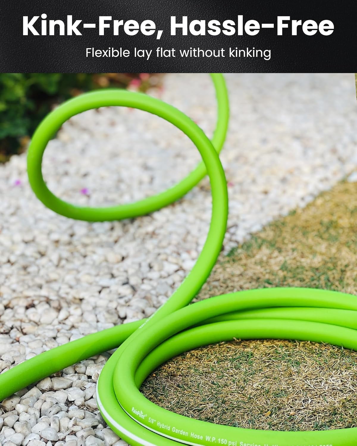 Short Garden Hose 10ft - Lightweight Water Hose with Swivel Handle ...