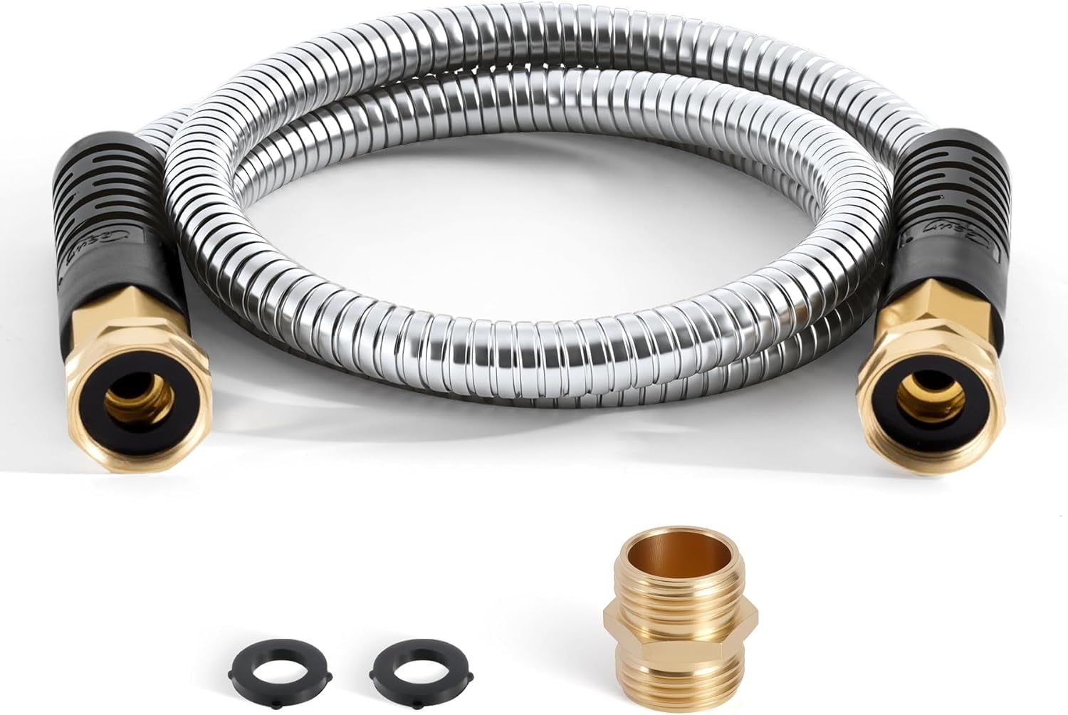 Short Garden Hose 3 feet, Small Metal Leader Hose, Drinking Water Hose ...