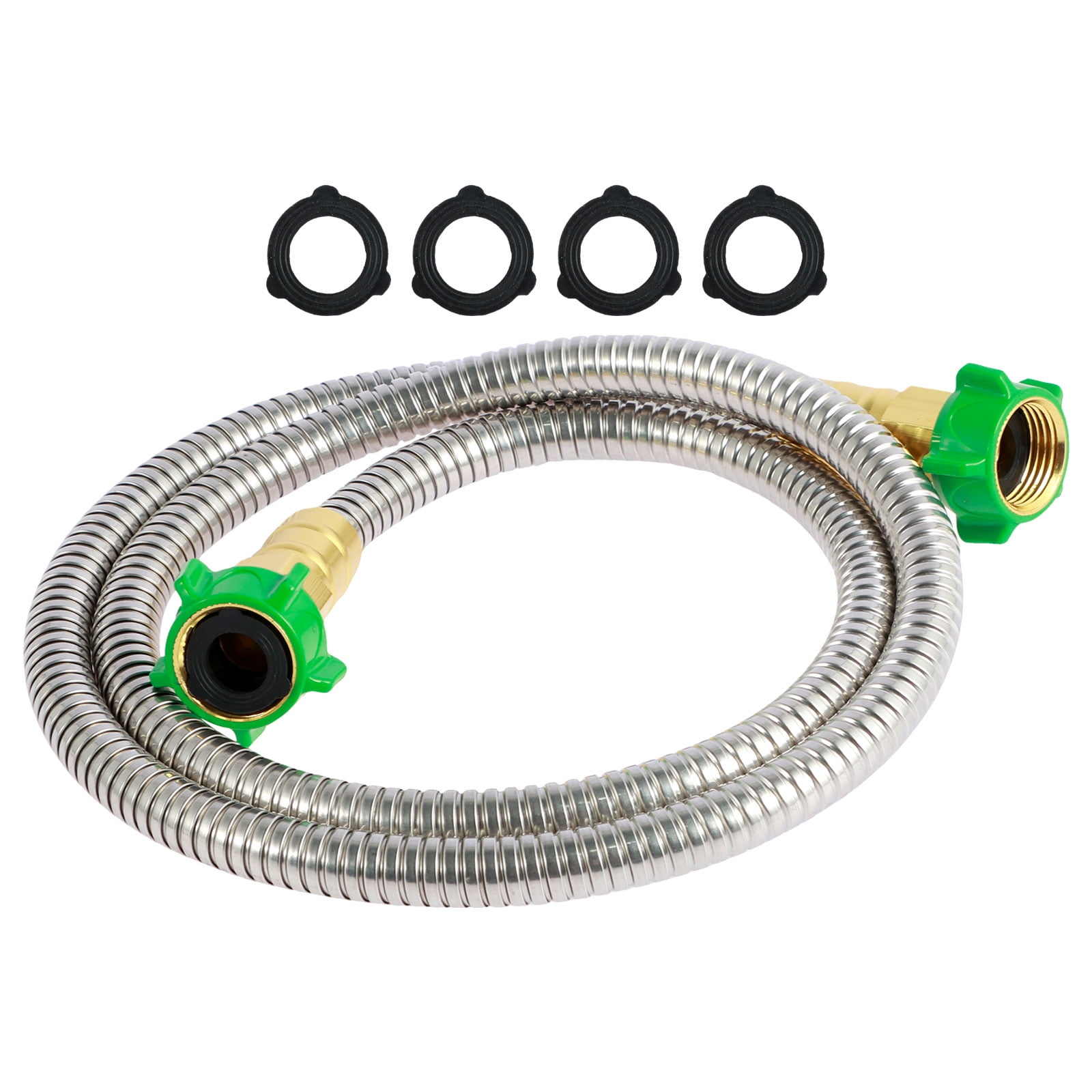 Short Garden Hose 3FT 5FT US 304 Stainless Steel Garden Leader Hose ...