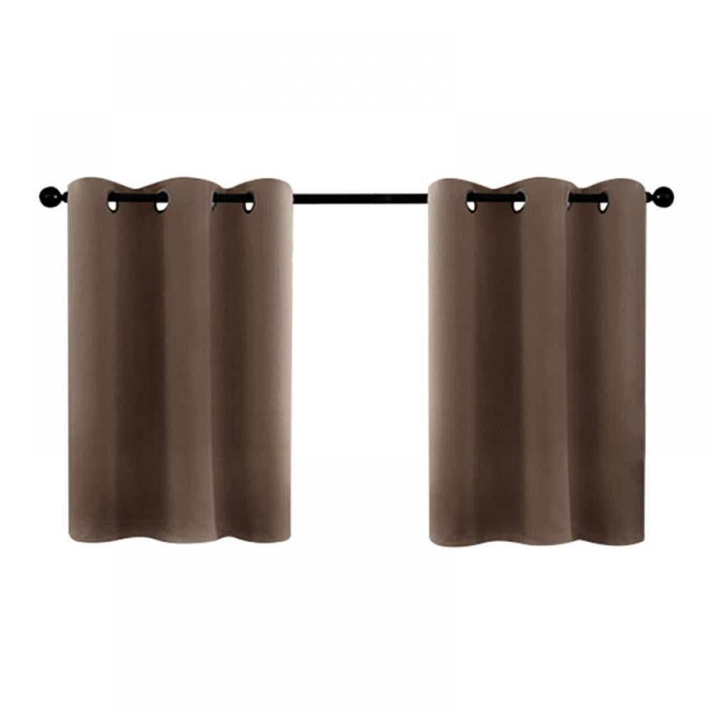 Deals Short Grommet Curtains for Kitchen,Blackout Thermal Insulated ...