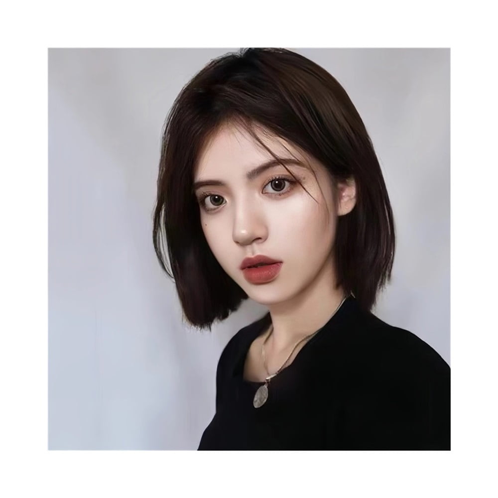 Short Hair Fashion Shoulder-length Synthetic Fiber High Temperature ...