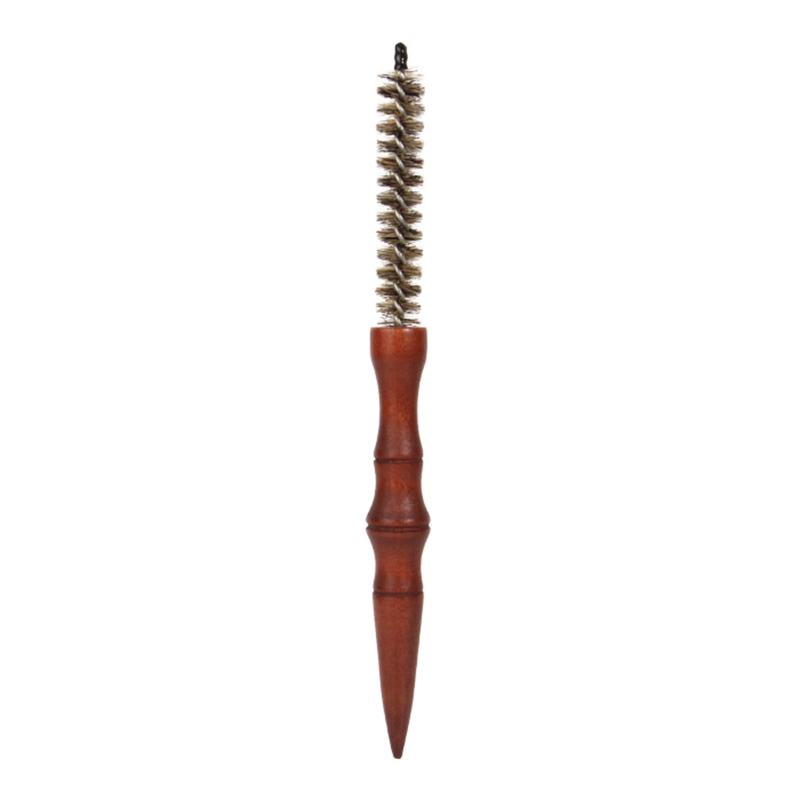 Short Hair Round Brush Small Boar Bristle Round Brush with Wooden ...