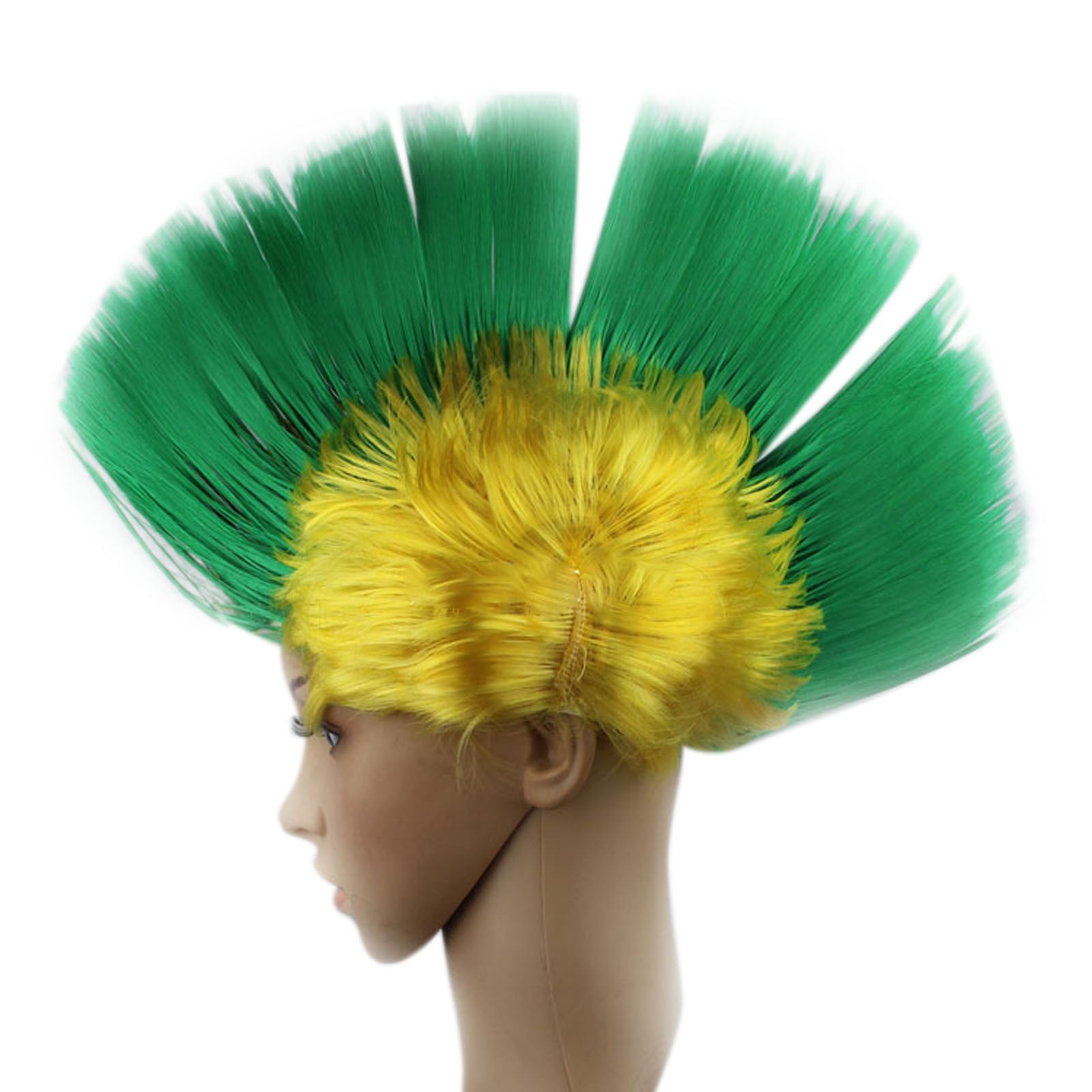 Short Hair Wigs Fashion Cocktail Rainbow Wig Curly Hair Costume ...