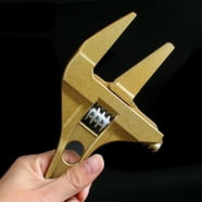 Adjustable Ratchet Wrench with Non-Slip Handle Plumbing Bathroom Pipe ...