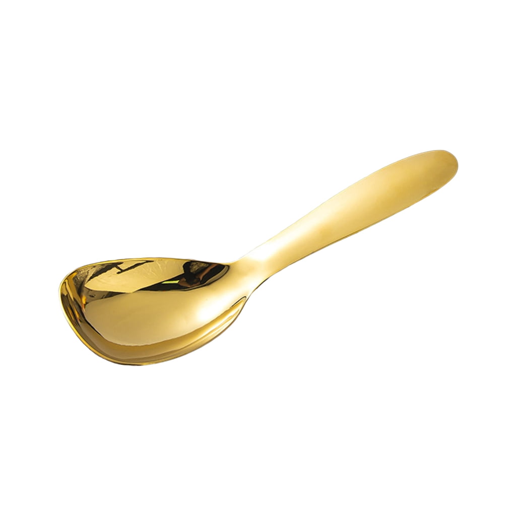 Short Handle Soup Spoons Rice Paddle Spoons Large Dinner Spoons ...