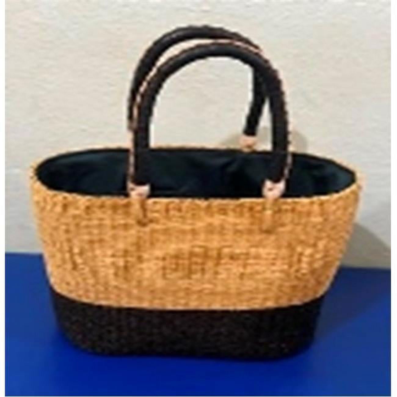 Short Handles Fabric Lining Rectangular Handbag - Walmart.com