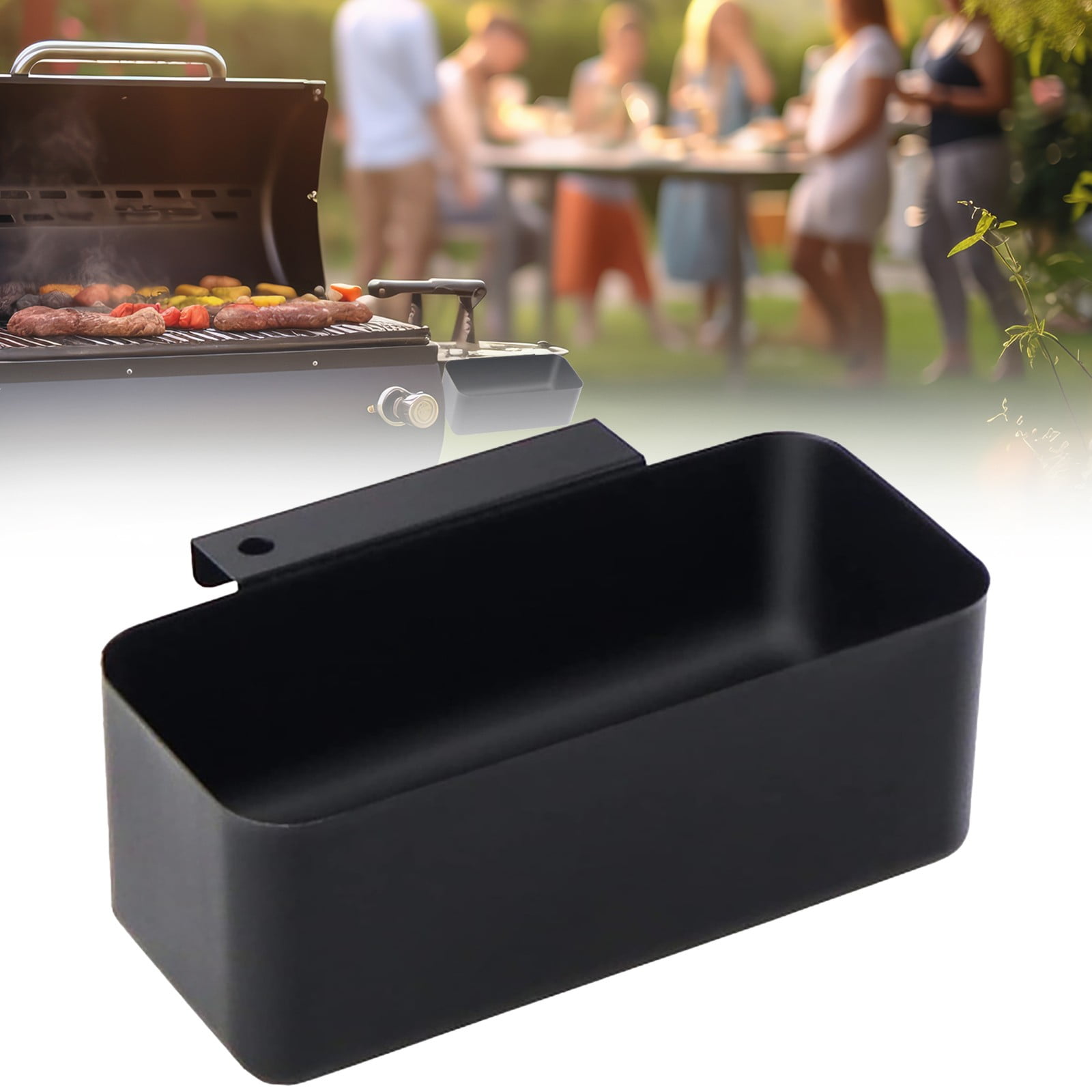Short Hook Grease Collector Drip Tray 18x8x7cm Universal FitforGriddles ...