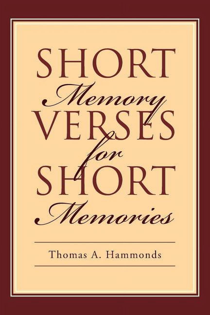 Short Memory Verses for Short Memories - Walmart.com