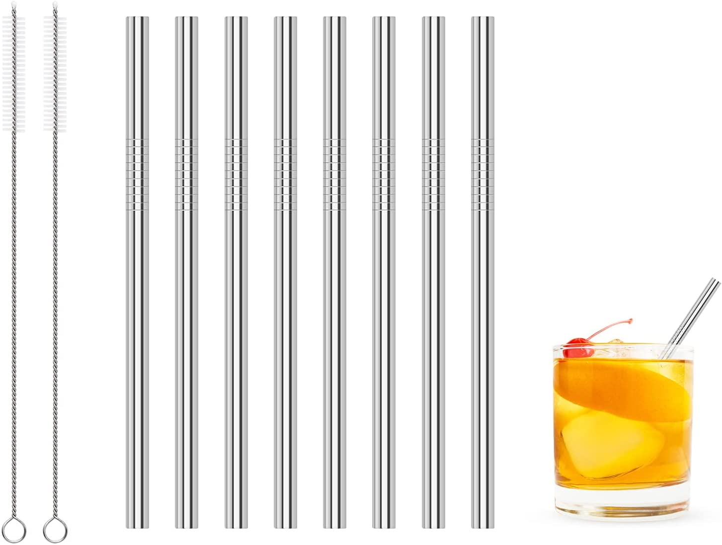 Short Metal Straws For Kids, Small Straws For Cocktails, Reusable ...