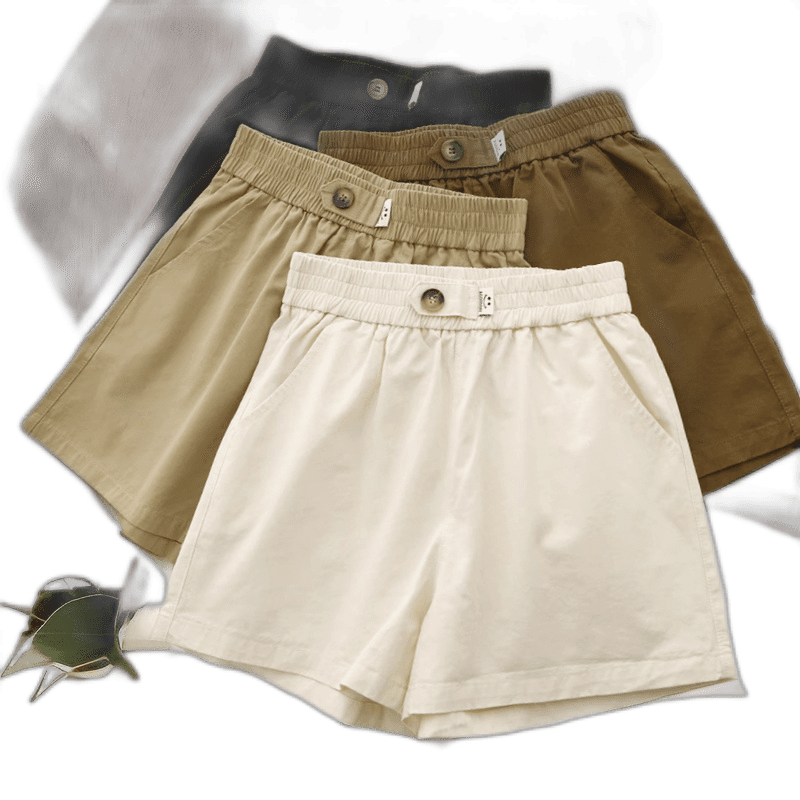 Short Pants Womens Loose Waist Korean Version Of High Waisted Slim Fitting Loose Shorts Loose