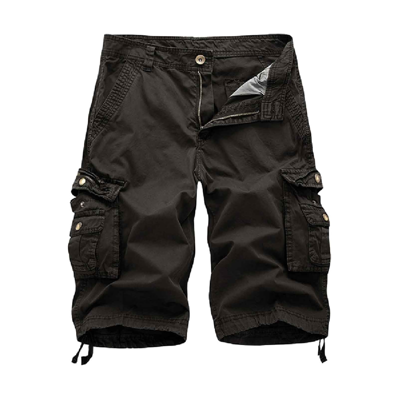 Short Pants for Men Outdoor Work Shorts High Waisted Drawstring Relaxed ...