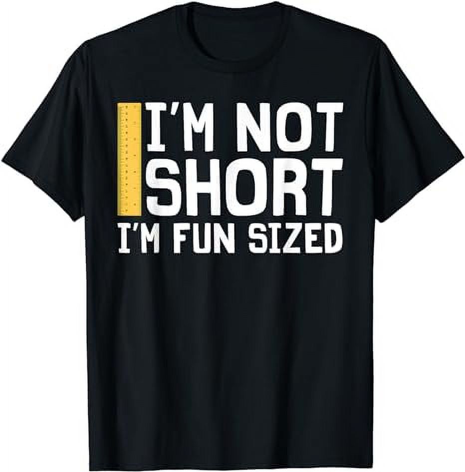 Short People Art For Men Women Fun Size Joke Sarcastic T-Shirt ...