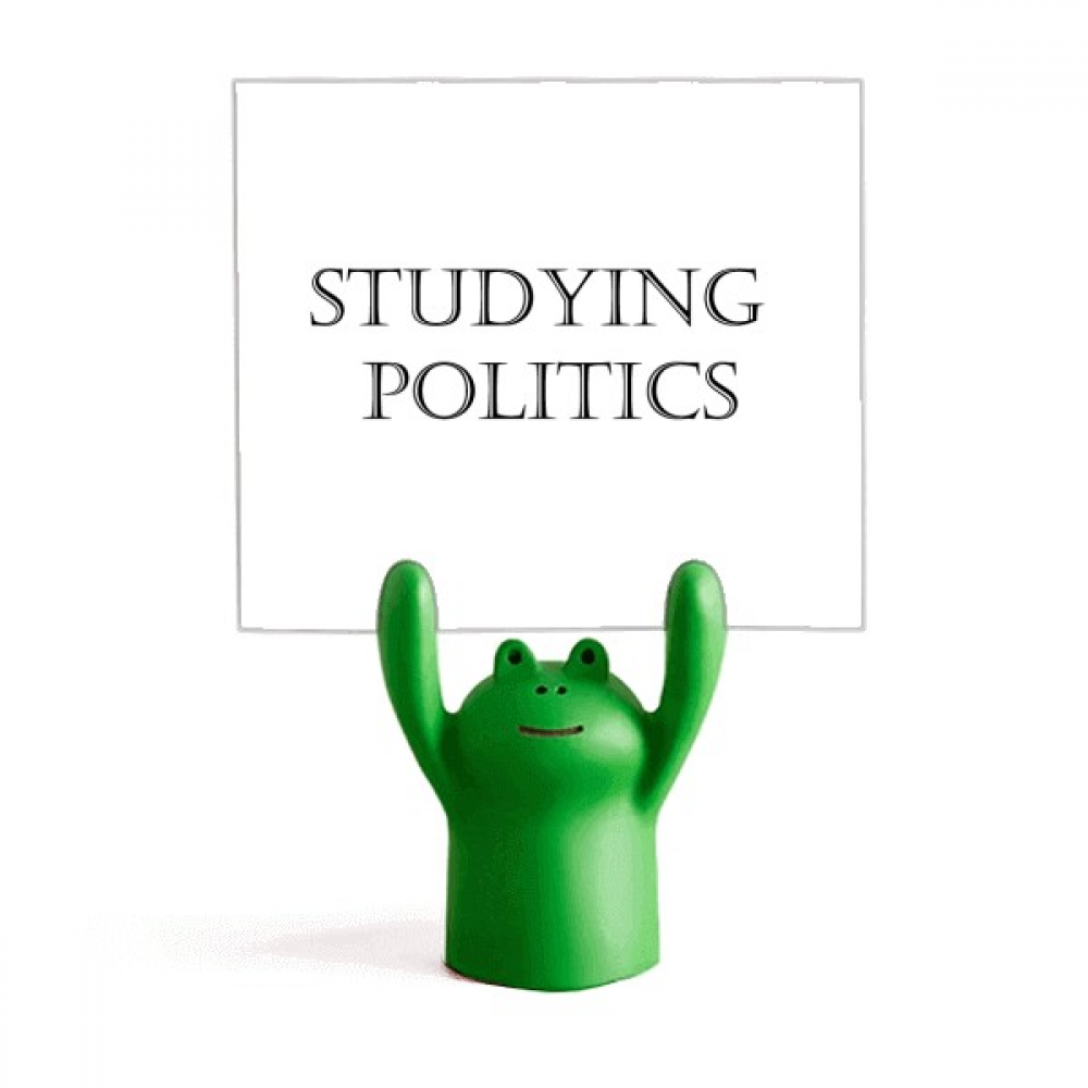 Short Phrase Studying Politics Memo Holder Cartoon Animal Frog Stand ...