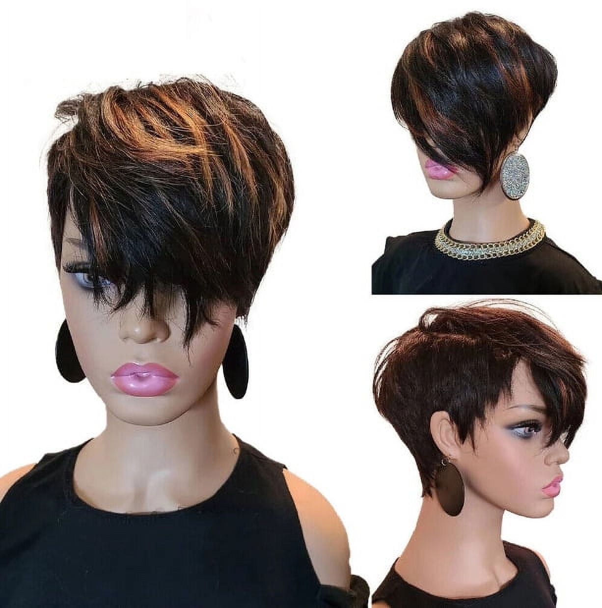 Short Pixie Cut Hair Wig Short Hairstyles Synthetic Wigs for Women ...