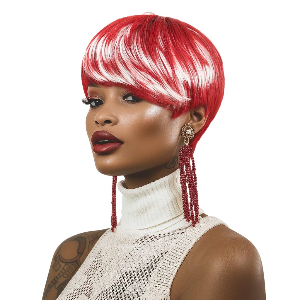 Short Pixie Cut Wigs for Women Straight Wigs for Women Short Bob Wig ...