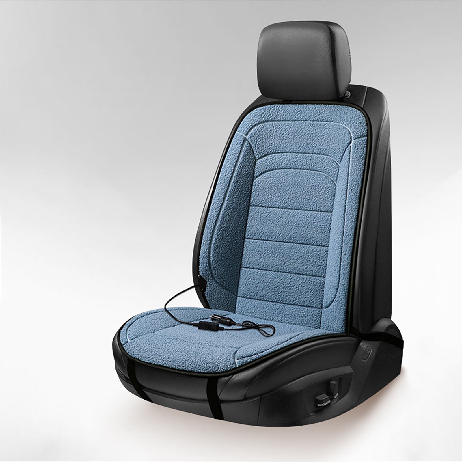 Short Plush Material Heated Car Cushions Cold Weather Driving In Pure ...
