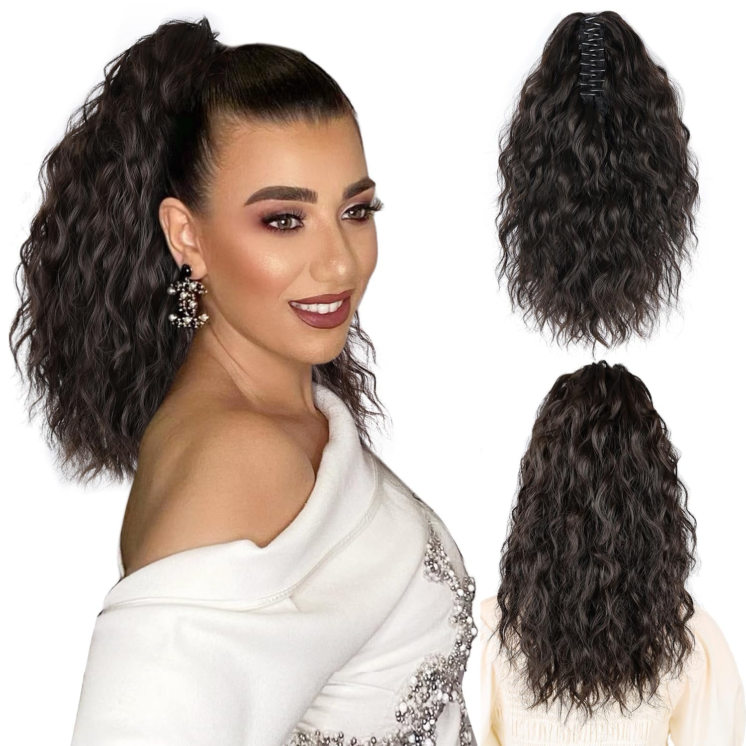 Short Ponytail Extensions, Claw Clip in Ponytail Hair Extensions, Clip ...