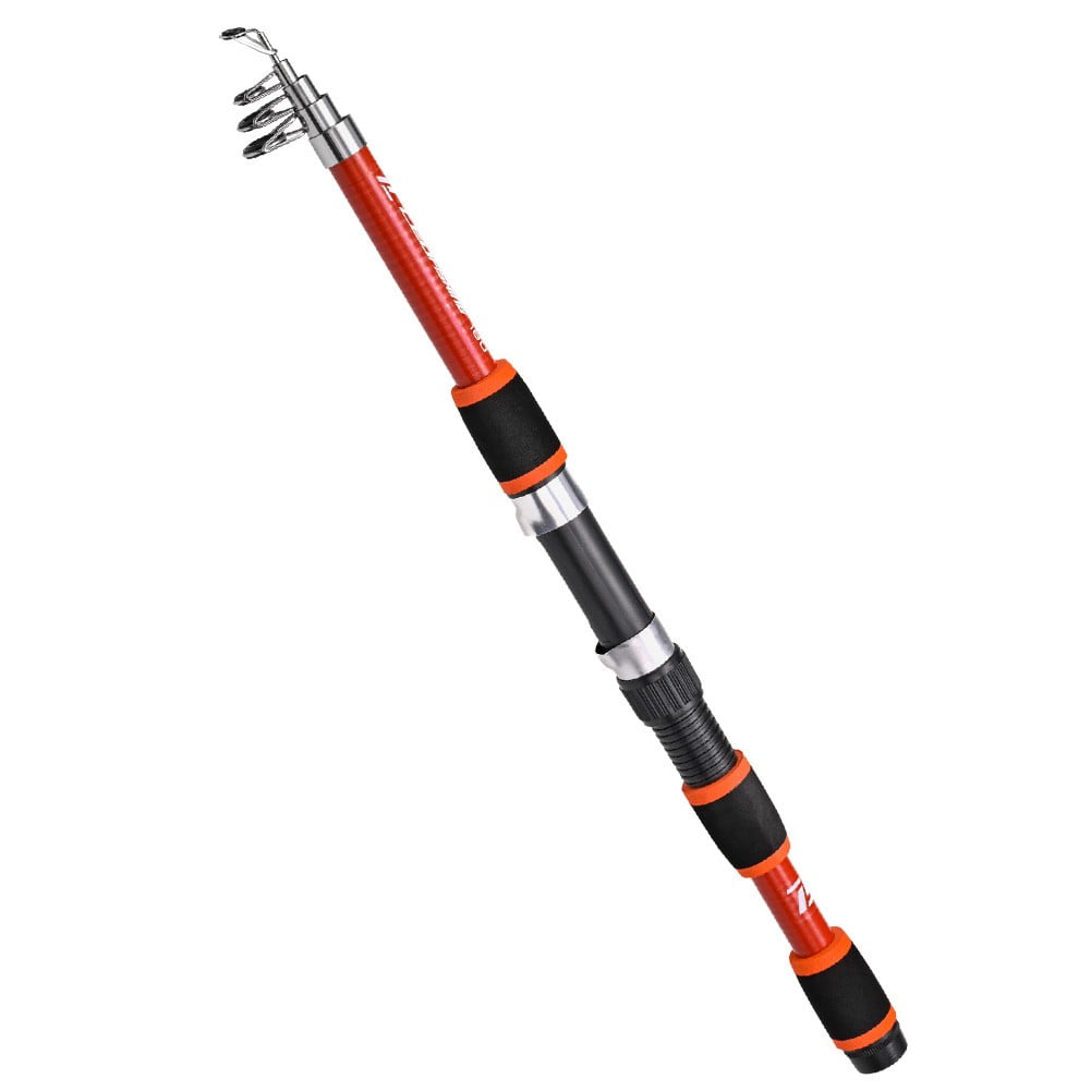 Short Portable Fishing Rod 1 8M Sea Pole Spinner Rod Lightweight Design ...