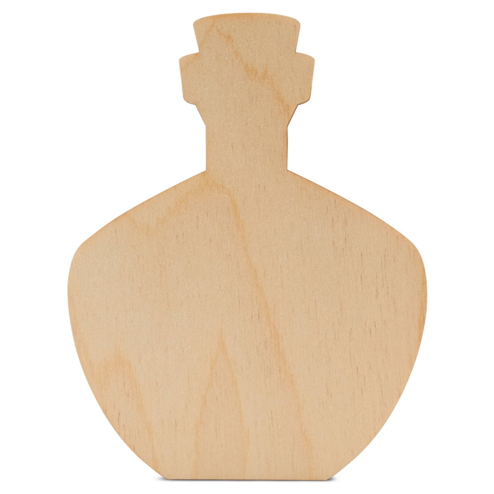 Short Potion Bottle Wooden Cutout 6 inches, Pack of 5 DIY Witch Potion ...
