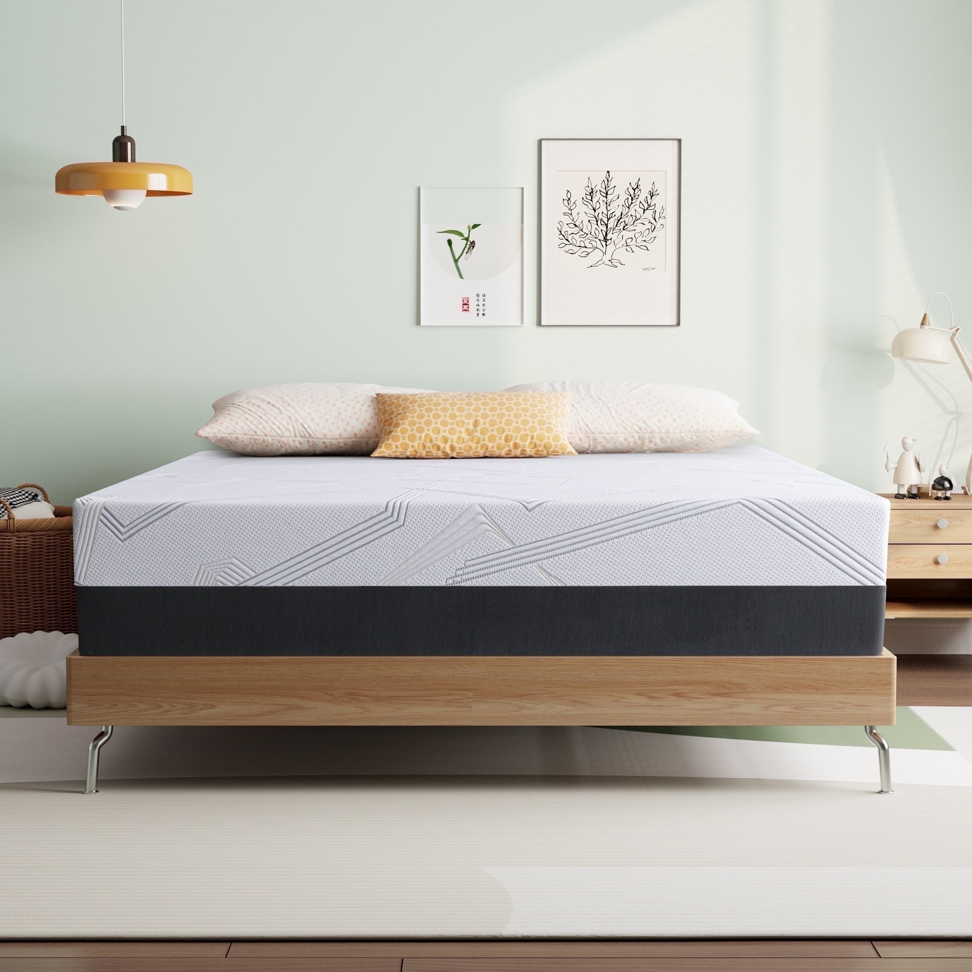 Short Queen Mattress, GELBIY 8" Medium Gel Memory Foam Mattress in a ...