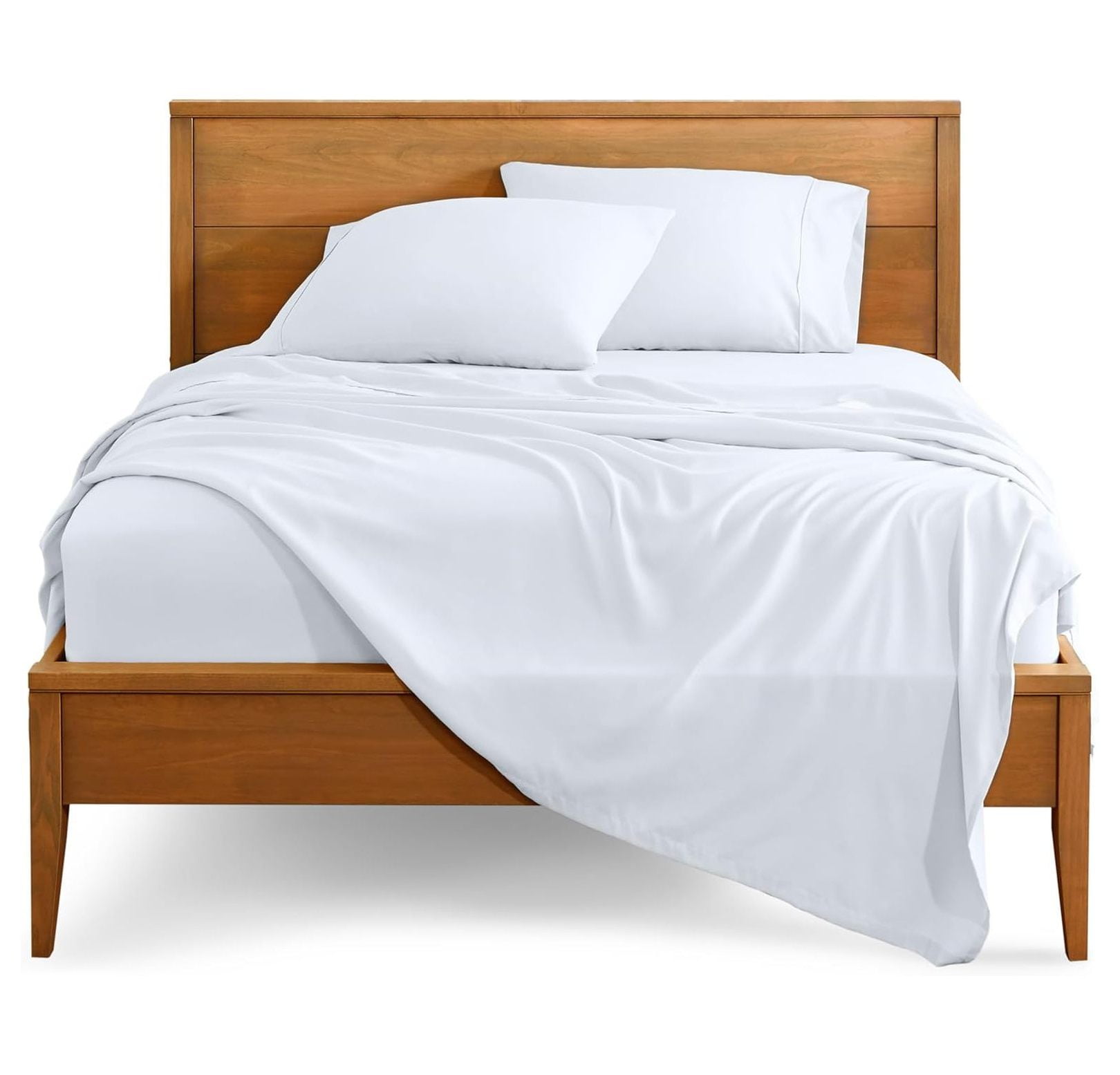 Short Queen Sheet Set - 1800 Ultra-Soft Microfiber - Double Brushed ...