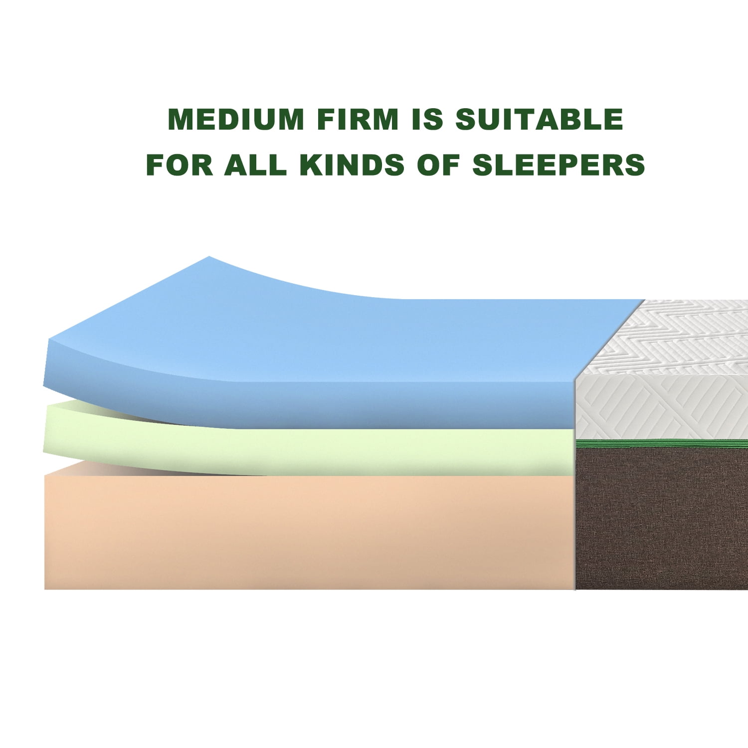 Short Queen Mattres, 10" Short Queen size Mattress Medium Gel Memory ...