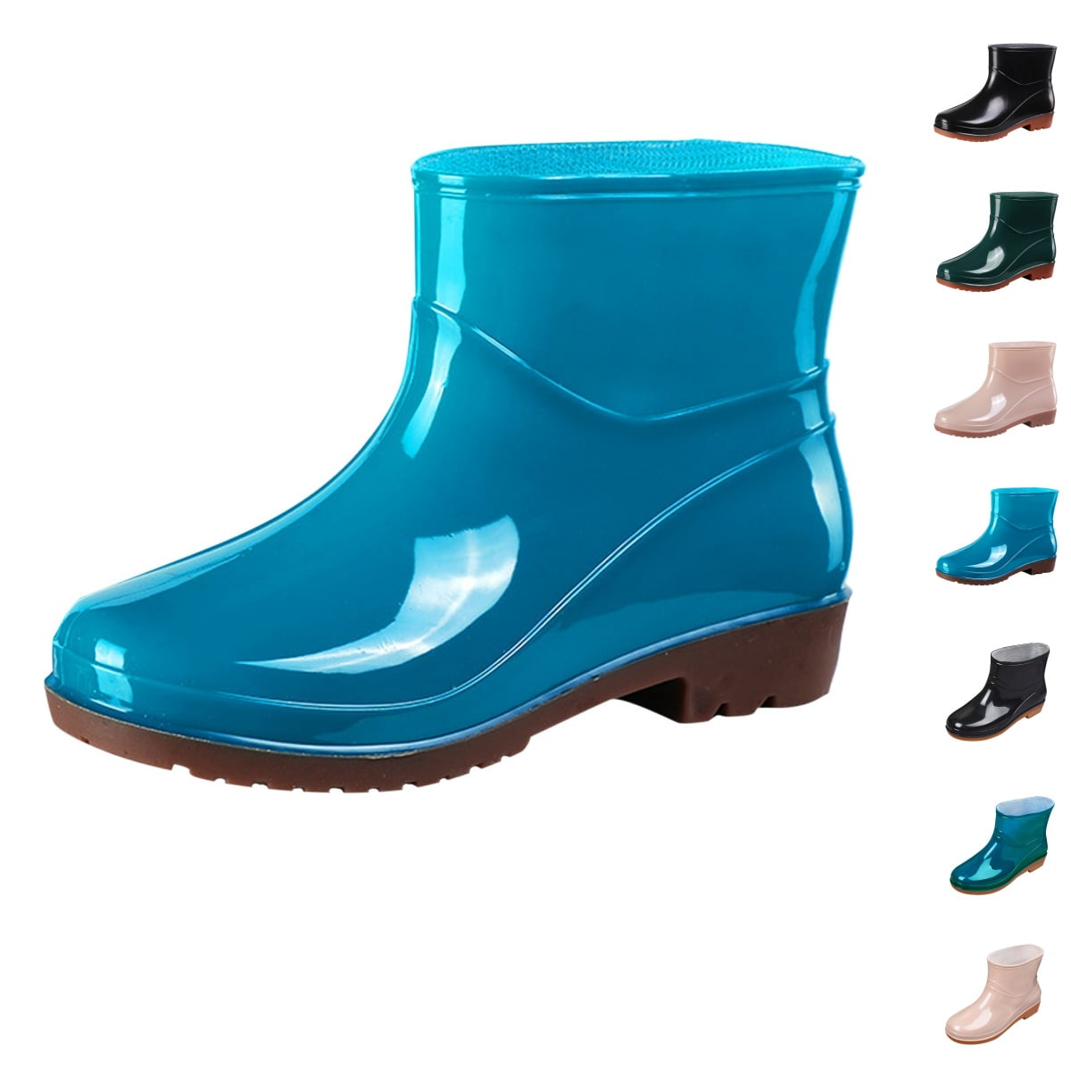 Short Rain Boots For Women and Men Ankle Waterproof Rainboot Slip On ...