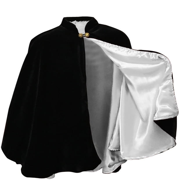 Short Renaissance Cloak, Velvet Capelet Lined in Satin, Unisex ...