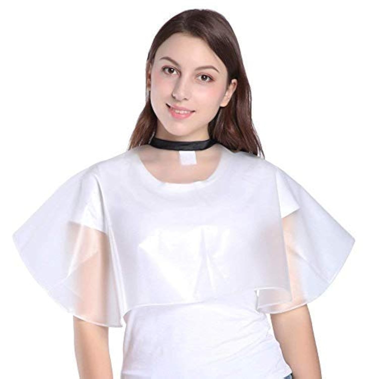 Short Salon Hair Shampoo Cape, Waterproof Capes for Cutting Styling ...