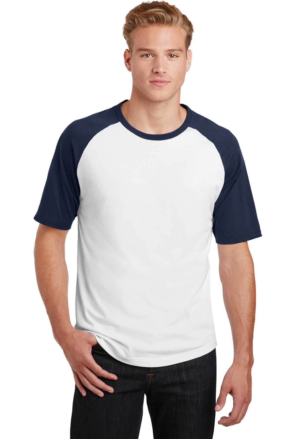 Short Sleeve Colorblock Raglan Jersey - Walmart.com