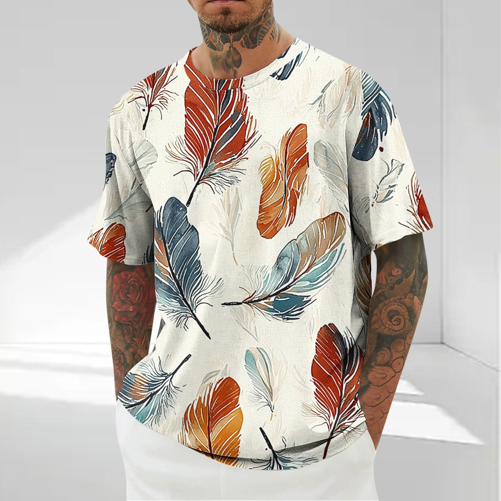 Short Sleeve Knit Shirts for Men White Tshirts Shirts for Men Summer T ...