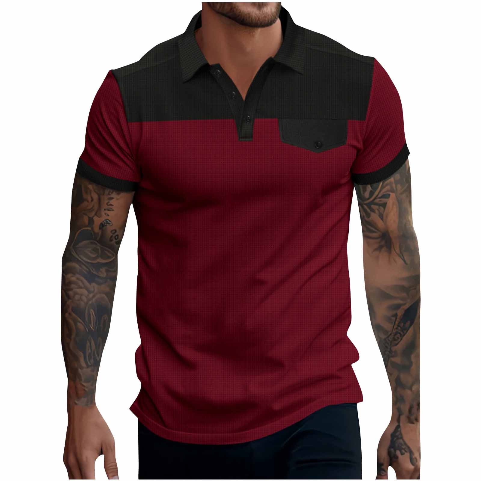 Short Sleeve Mens Dress Shirt Short Sleeve Dress Shirt Men Men's Casual ...