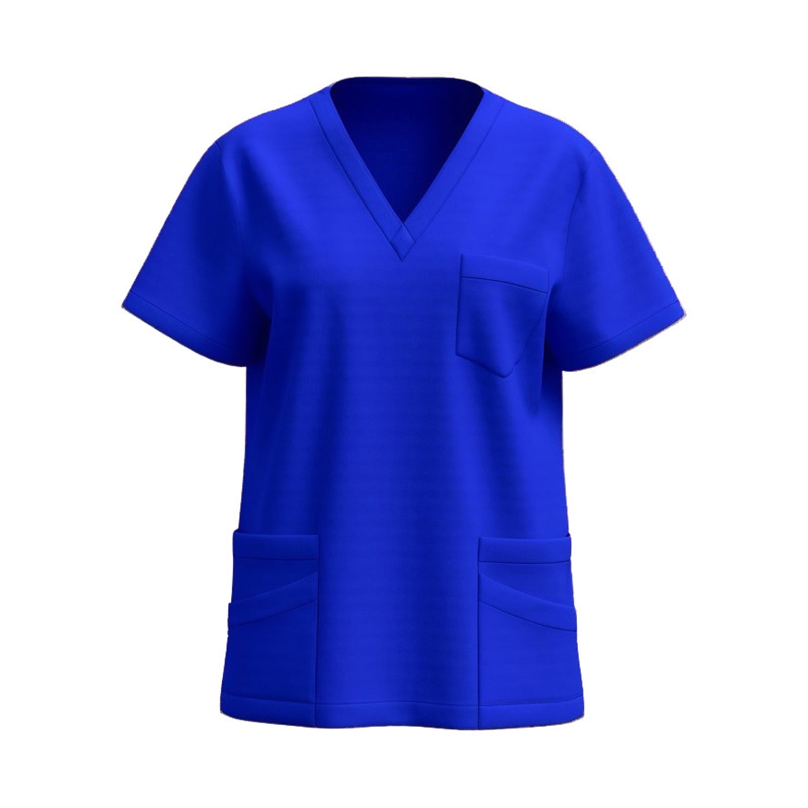 Short Sleeve Scrubs for Women V Neck 4 Way Stretch Tops Wrinkle-Free ...