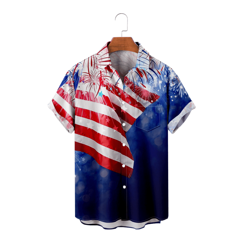 Short Sleeve Shirt Hawaiian Style Fantastic Magic Art Print Graphic Top ...