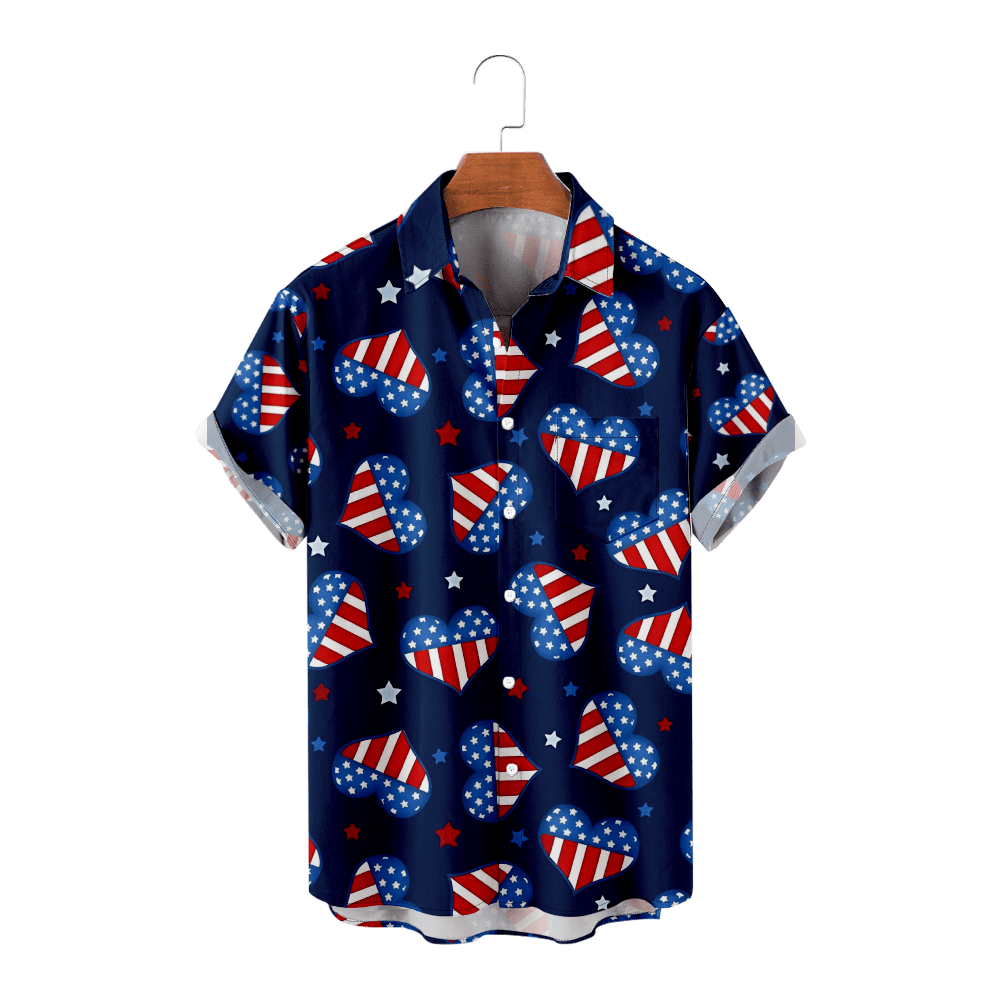 Short Sleeve Shirt Hawaiian Style Pretty Unique Art Print Summer Shirt ...