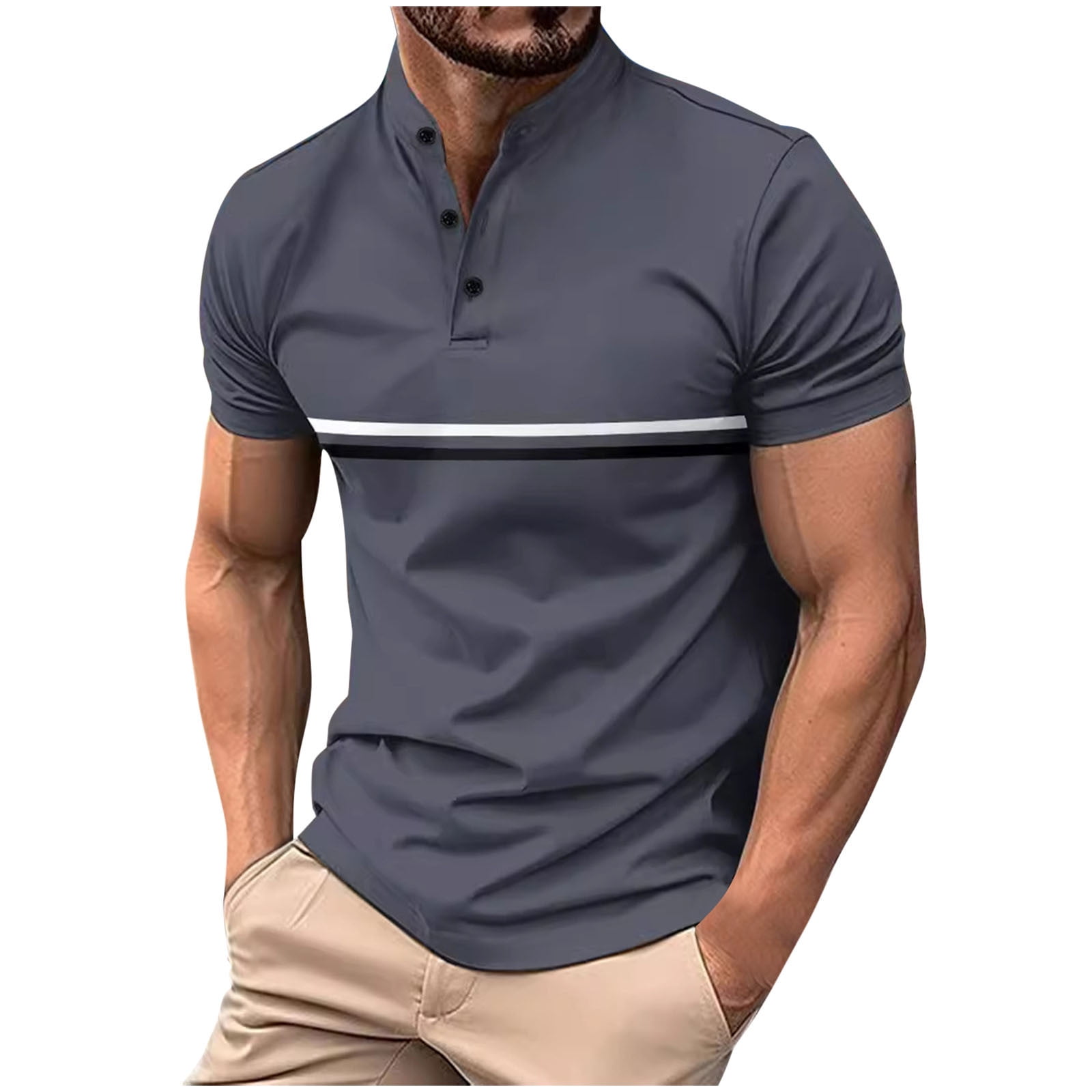 Short Sleeve Shirt Men Short Sleeve Button Up Men Short Sleeve Work ...
