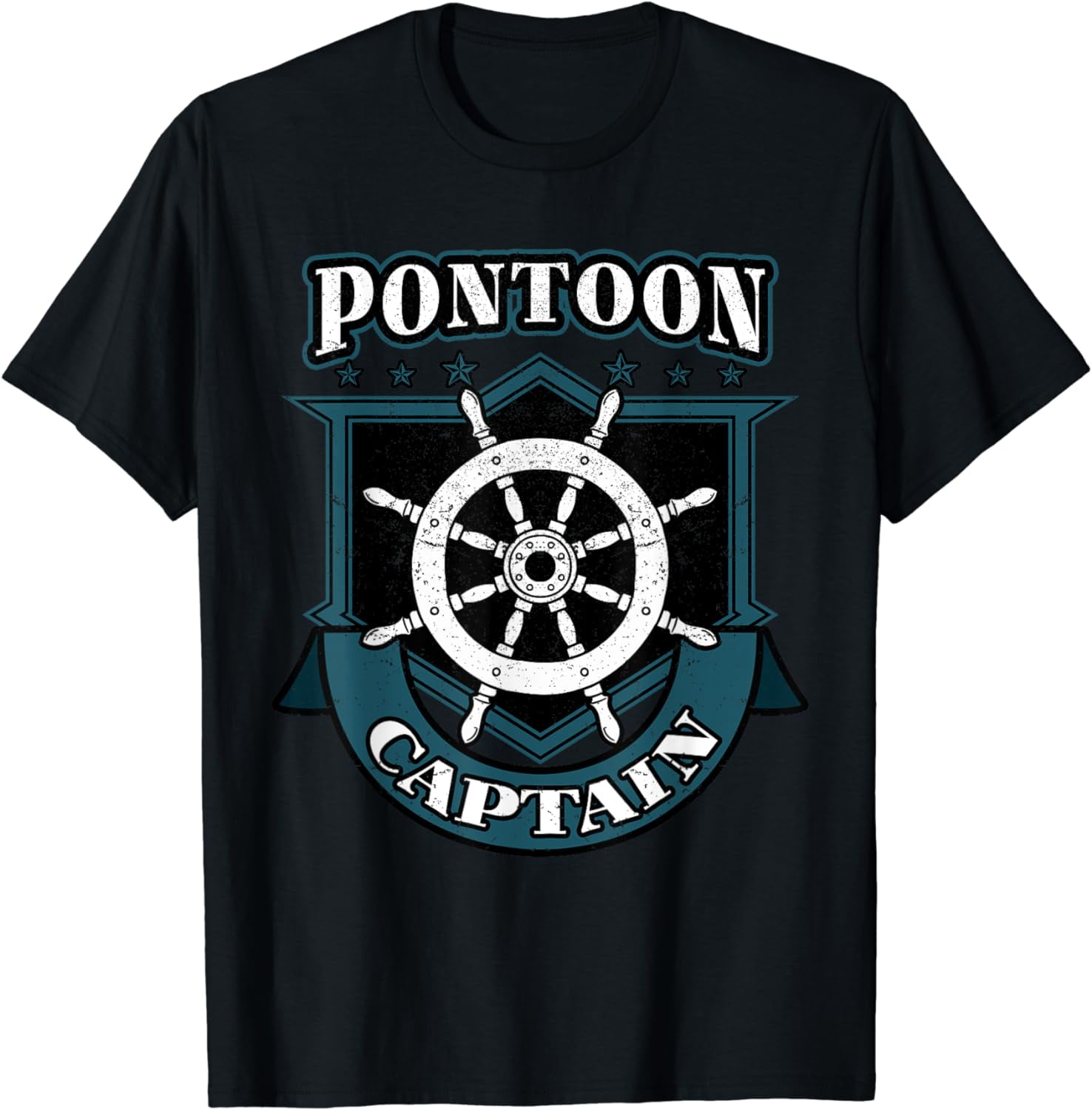 Short Sleeve T-Shirt Pontoon Captain Shirt Boat Captain Sailboat Yatch ...