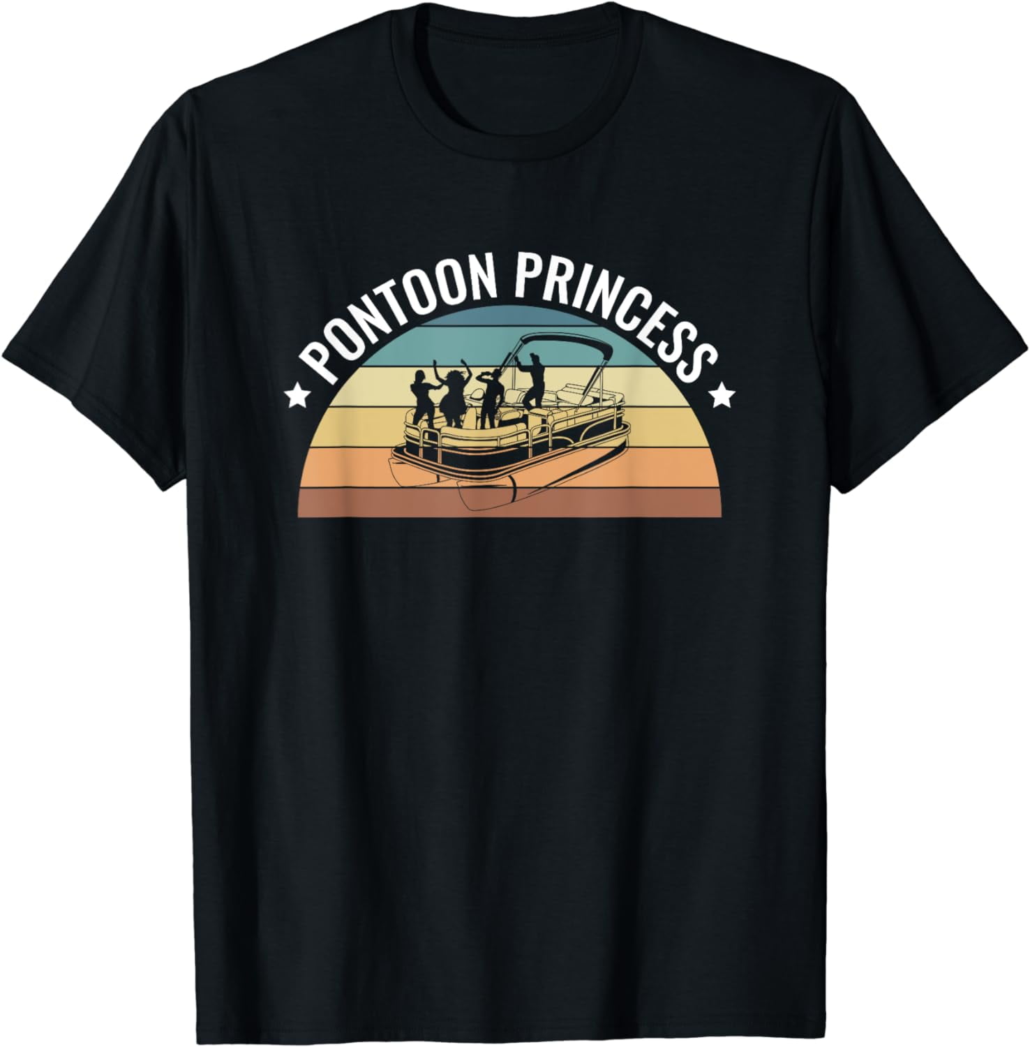 Short Sleeve T-Shirt Pontoon Princess Pontoon Boat T-Shirt - Walmart.com