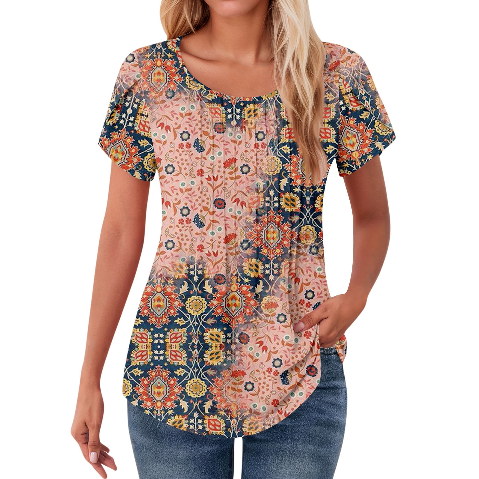 Short Sleeve Tops Women - Walmart.com