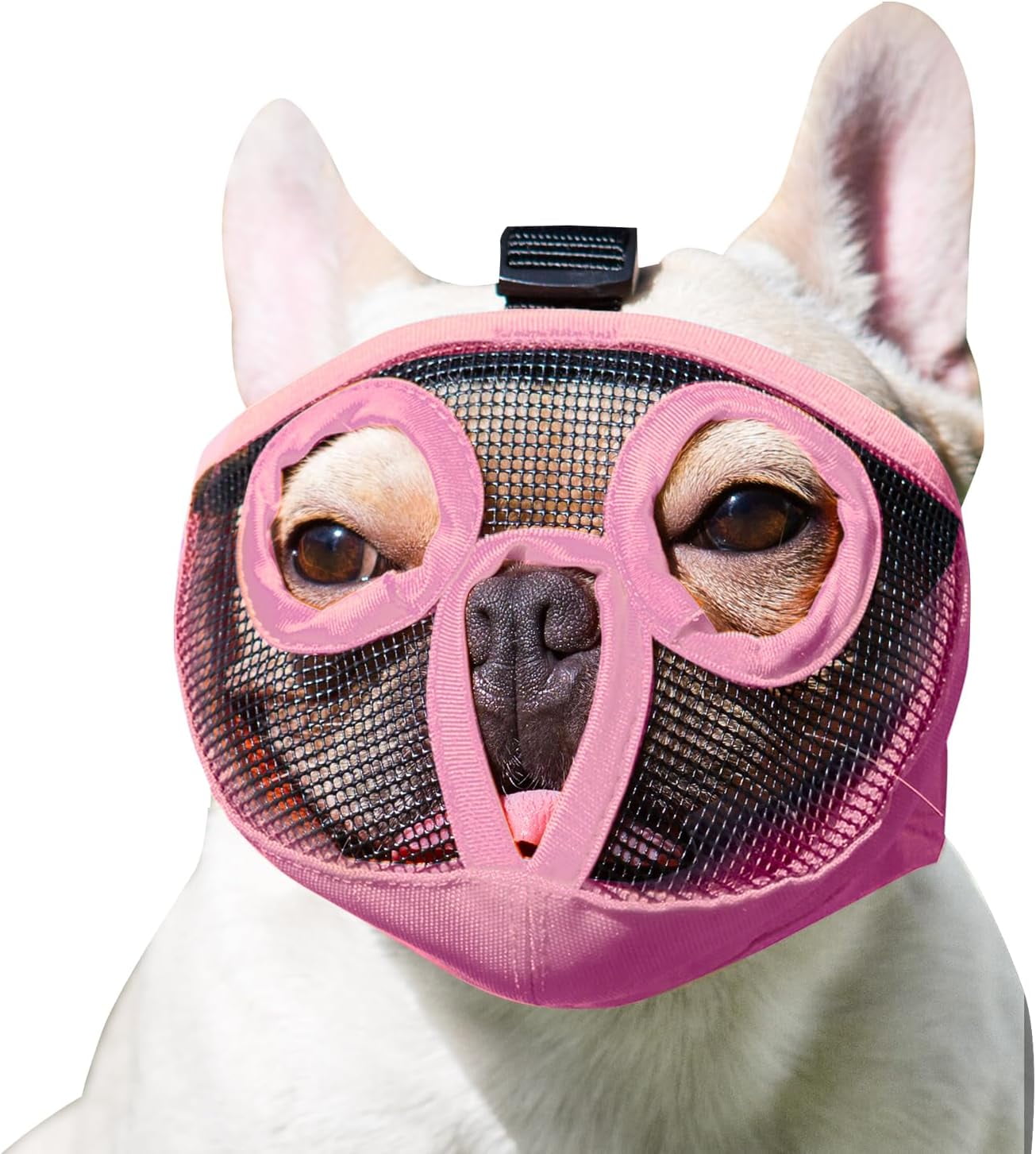 Short Snout Dog Muzzle- Bulldog Muzzle Breathable Mesh Dog Mask for ...
