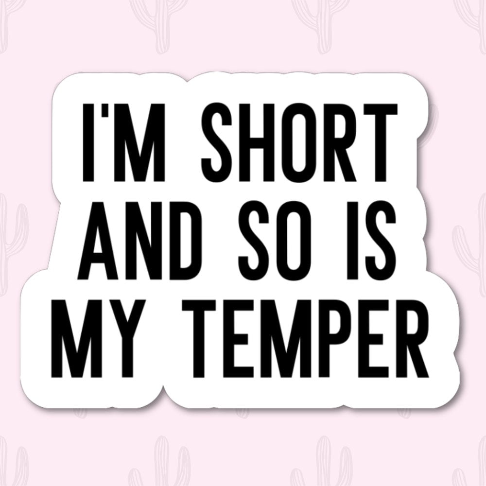 I'M Short Sticker, Funny Stickers Adults For Laptop, Funny Stickers ...