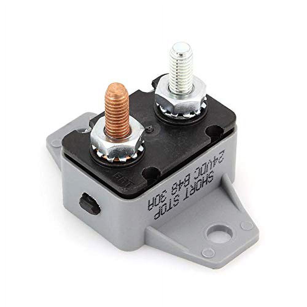 Short Stop Circuit Breaker 30A Right Angle Bracket Type 3 24V - Walmart.com