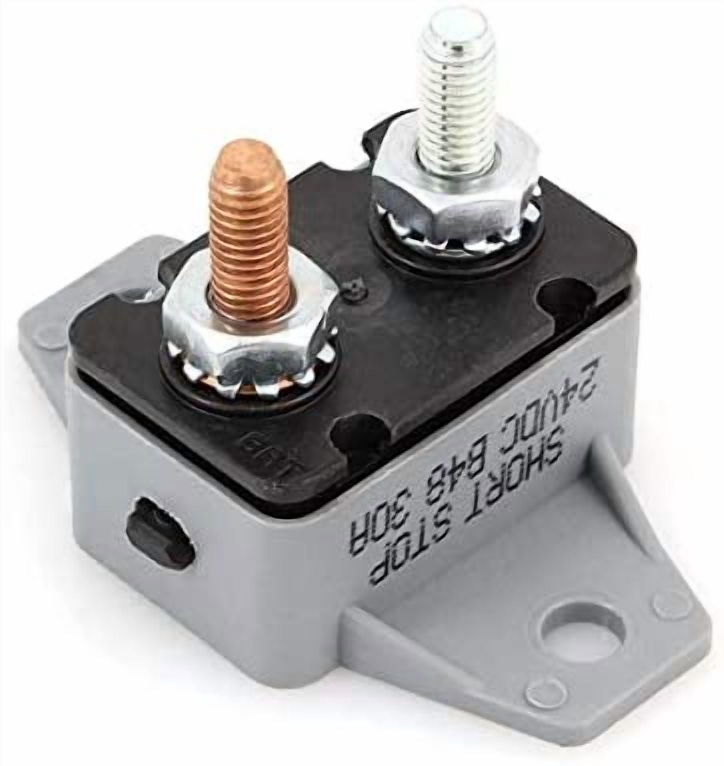 Short Stop Circuit Breaker 30A Right Angle Bracket Type 3 24V - Walmart.com