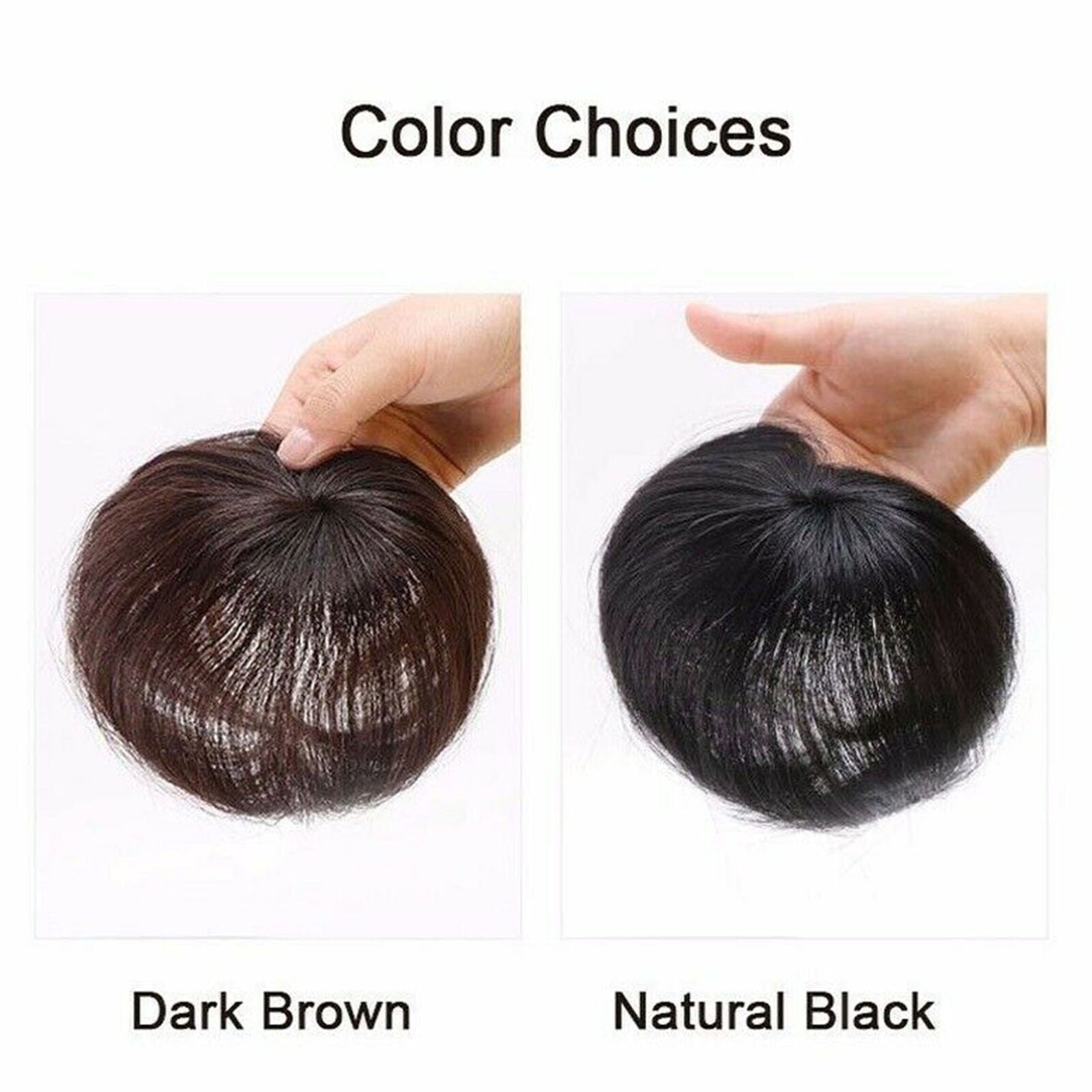 Short Straight Clip in Top Hairpiece 100% Human Hair Toppers for Women ...