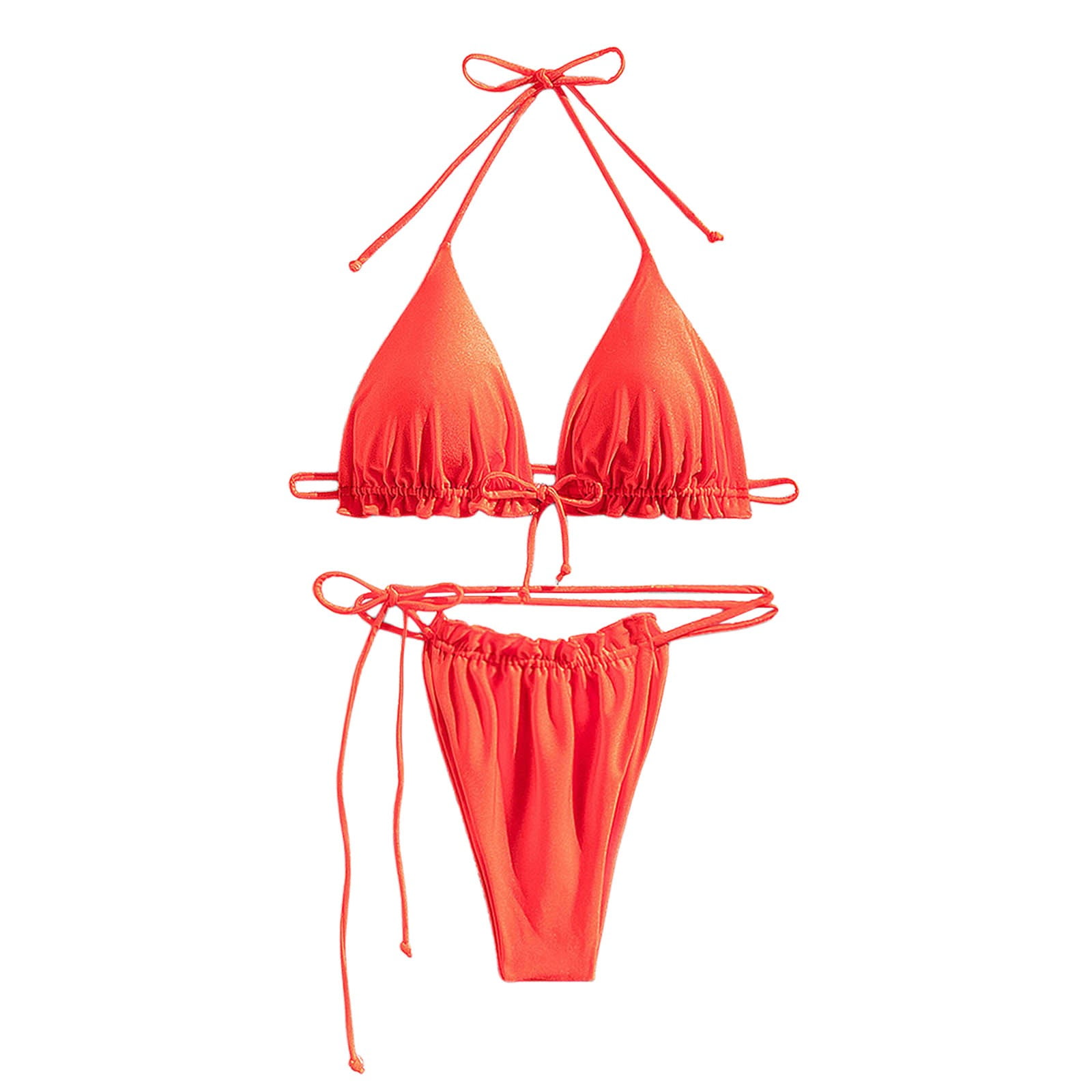 Short Swimsuits For Women Womens Sexy Tassel Bra Sling Mesh Three Piece