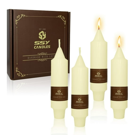 Short Taper Candle Candle Sticks, 5 Inch Mini Pillar Candles Small ...