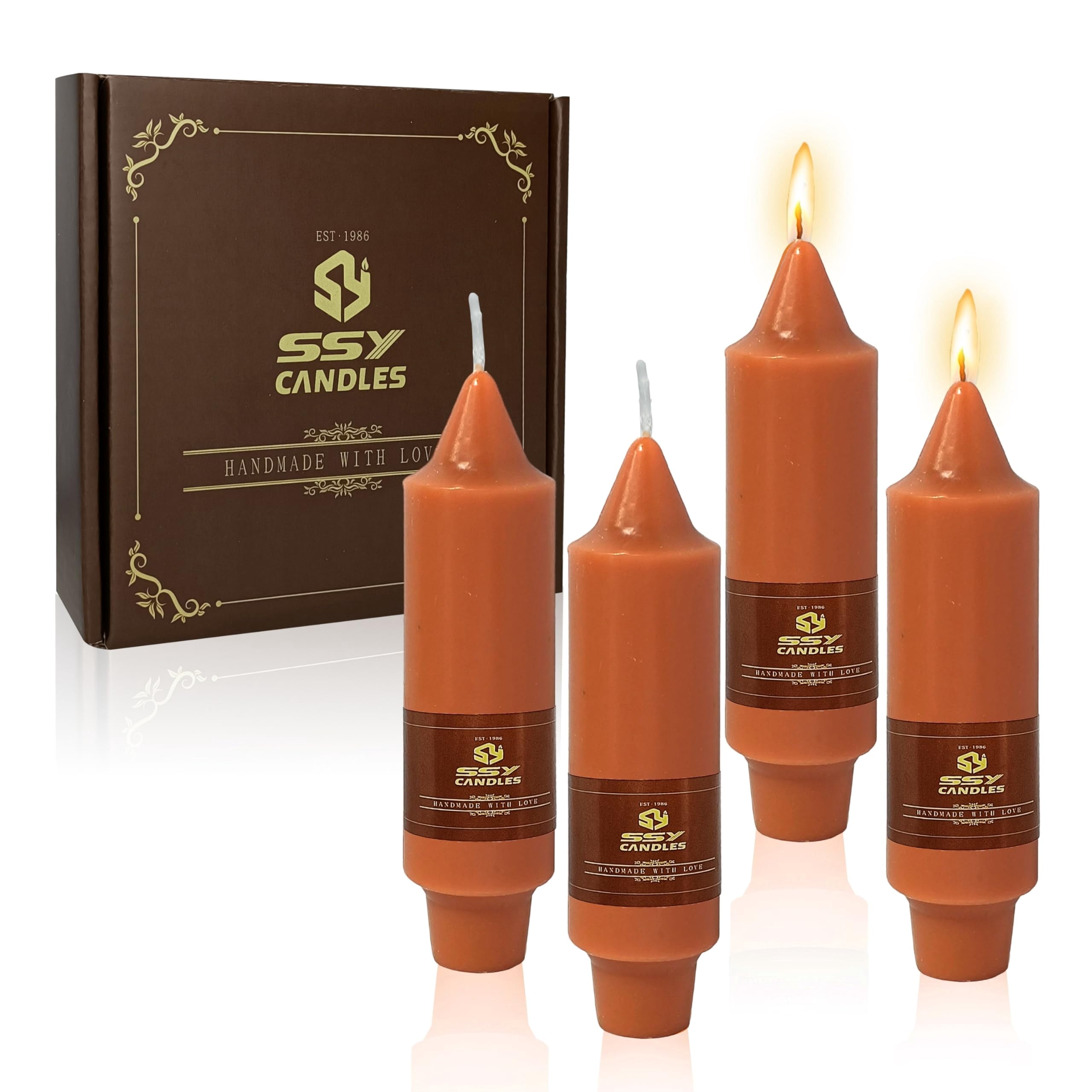 Short Taper Candle Candle Sticks, 5 Inch Mini Pillar Candles Small ...